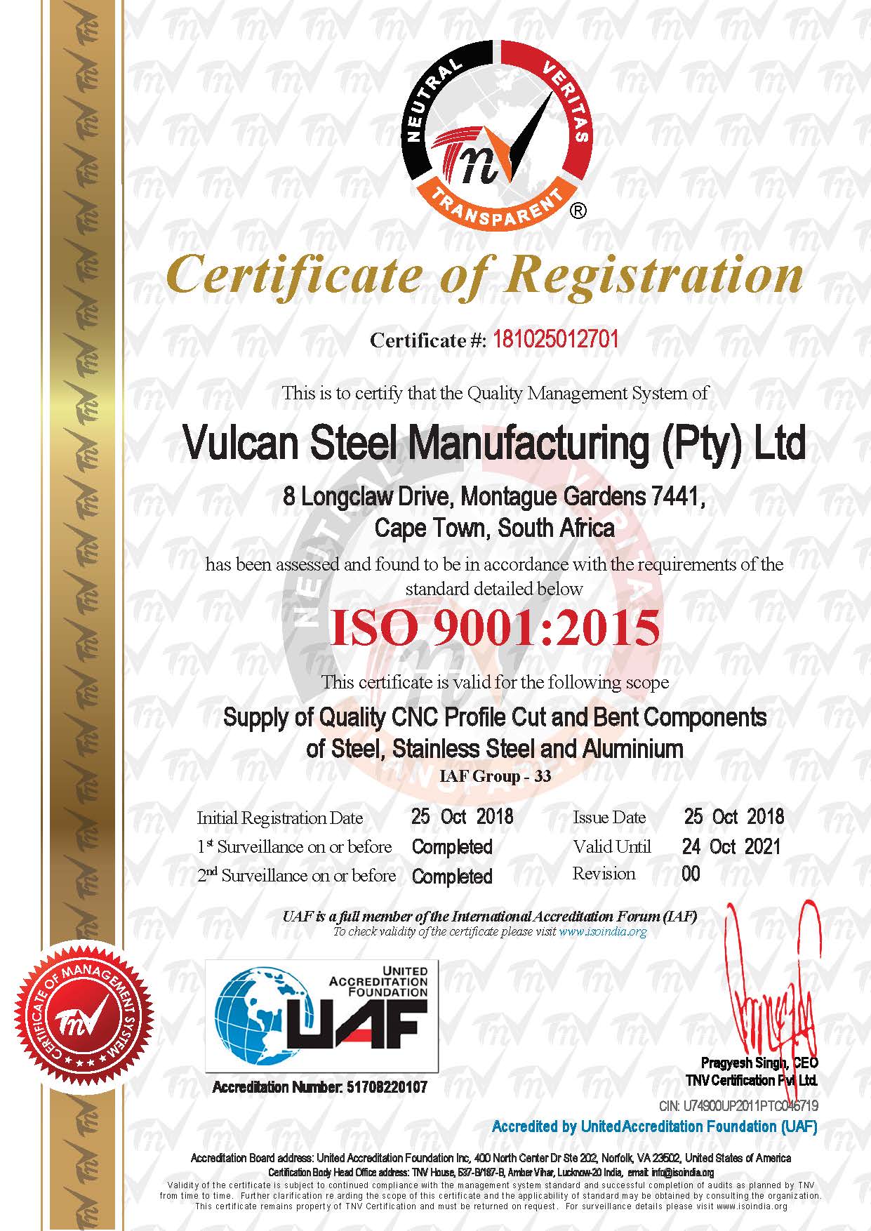 Vulcan Steel - Latest News